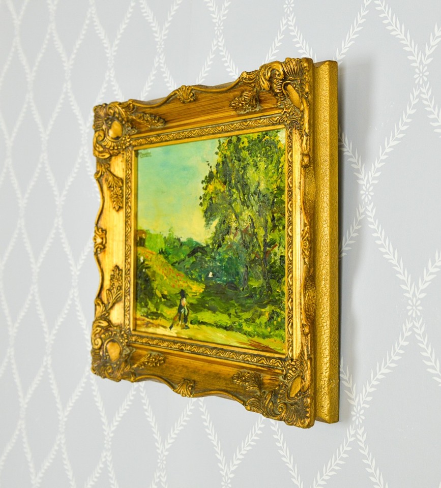 Vintage Ornate Gold Rococo Baroque Style Chunky Wood Picture Frame 34cm ...