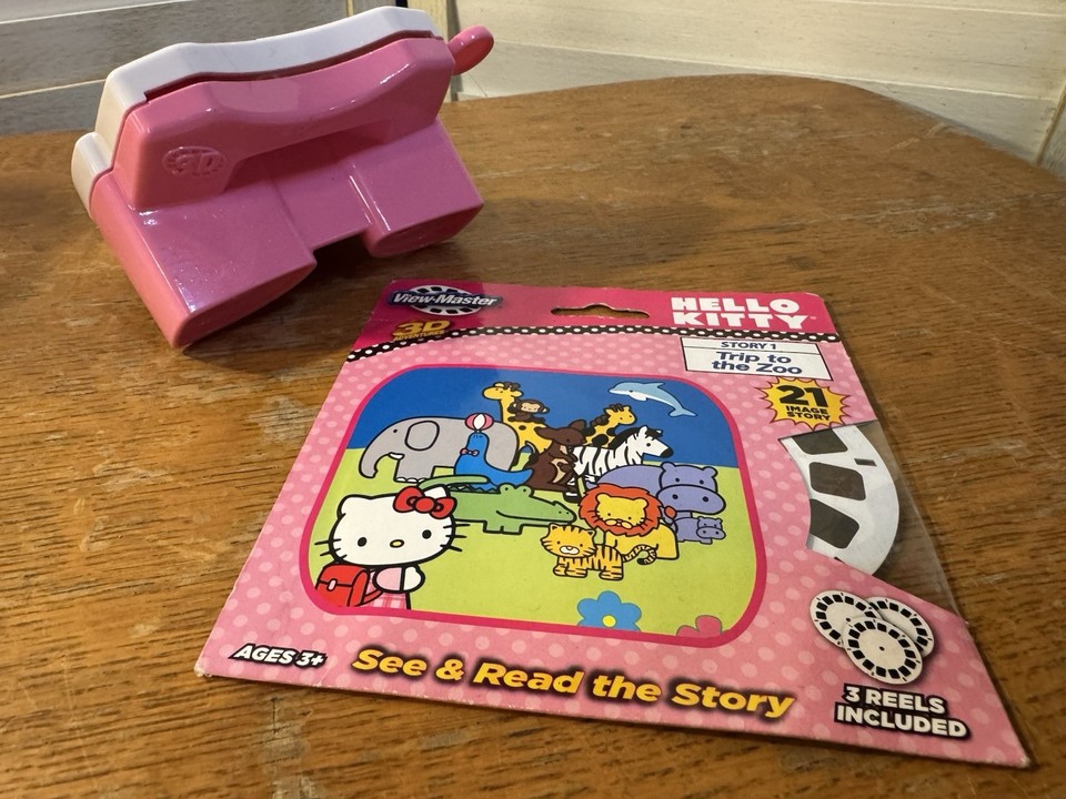 Hello Kitty 3D View Master New! Three Reels Trip to the Zoo Storage ...