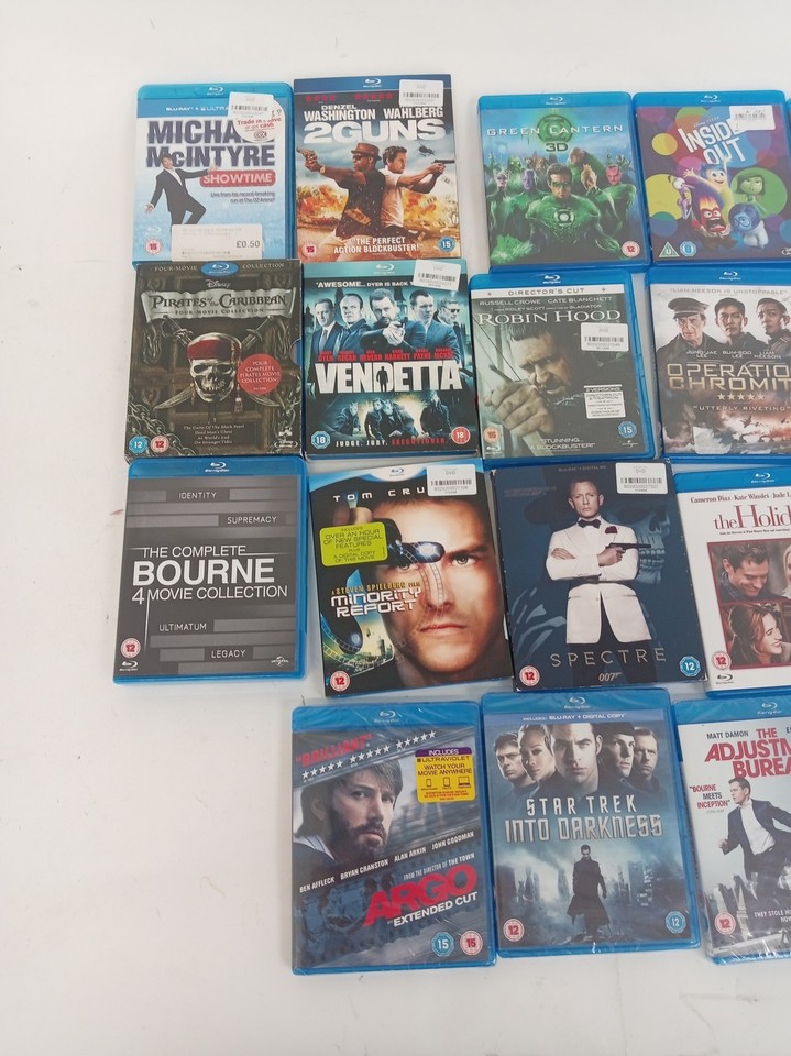Blu-Ray Movie Bundle - 22 Films - Action Comedy Sci-Fi Family Adventure ...