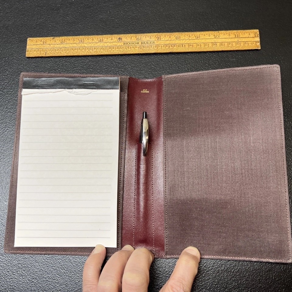 Leather Junior Padfolio for Men & Women with Pen Loop, Italian Calfskin ...