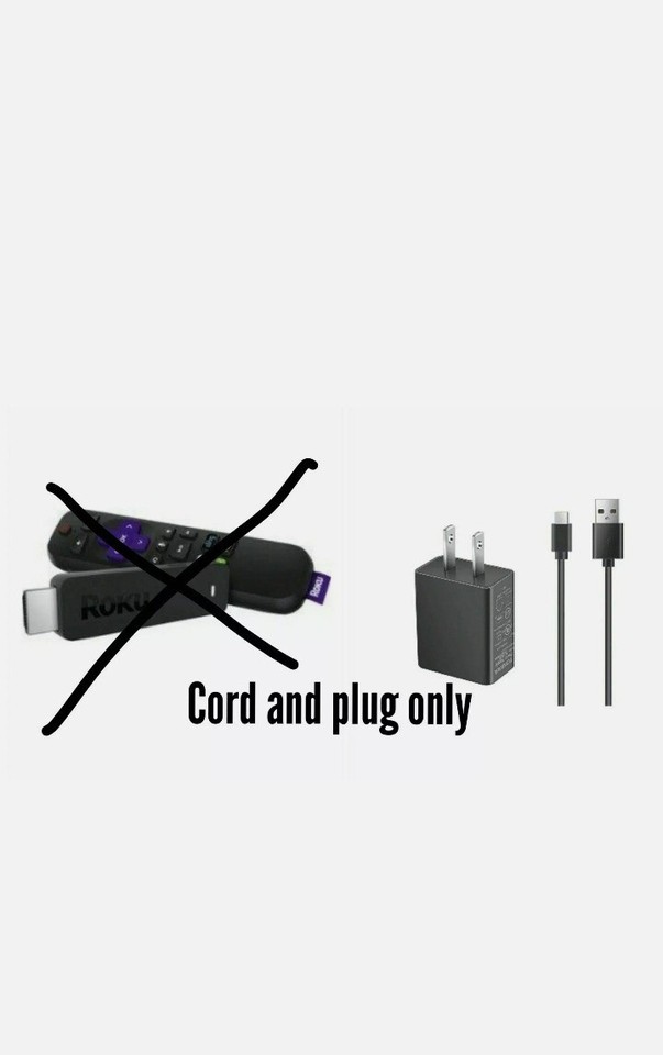 Power Charger Adapter For Roku Cable Cord Stick Wall Plug 3500R 3500RW ...