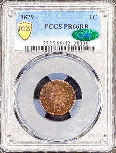 1879 Indian Cent 1c PCGS PR66 RB CAC Coin Cool Color | eBay