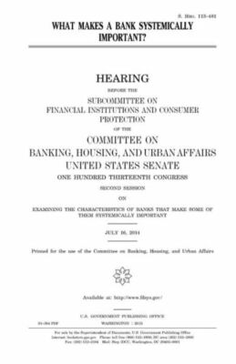 What Makes A Bank Systemically Important? 9781981326792| eBay