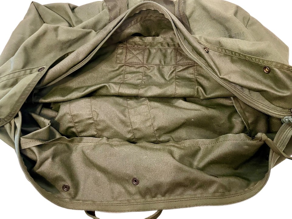 USGI Helmet Kit Bag Flyers Kit Bag OD Green Nylon Flight Duffle Bag EXC ...