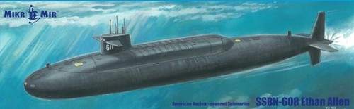 MikroMir 1/350 SSBN-608 USS Ethan Allen Submarine Model Kit | eBay