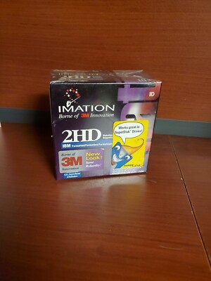 Imation 2HD 3M Floppy Discs 3.5" 1.44 MB Diskettes 10 Pack IBM ...
