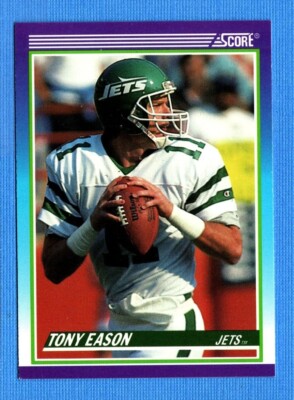 1990 Score #527 Tony Eason Jets | eBay