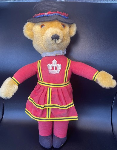 Rare Vintage Mohair MerryThought Beefeater Iron Bridge Royal Guard Bear ...