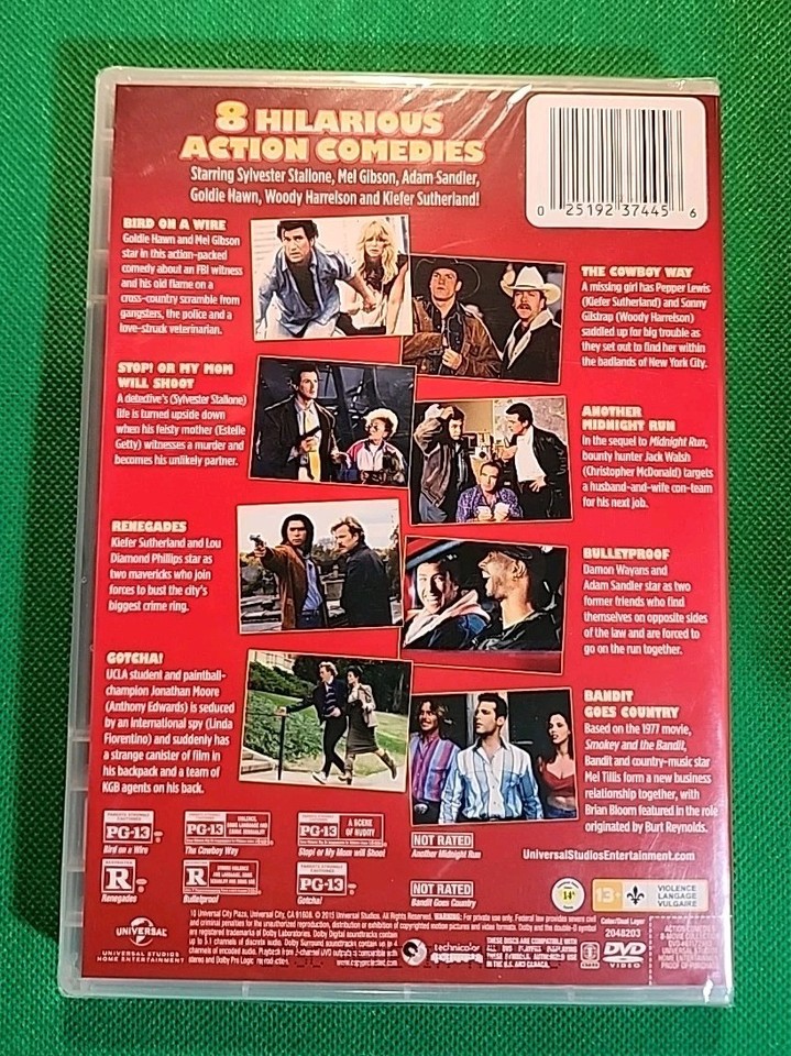 Action Comedies (8-Movie Collection) New Sealed DVD Bird On A Wire ...
