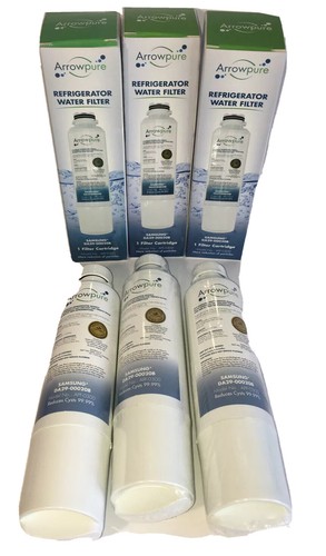 3 Pack Arrowpure Water filter Fits Samsung RS261MDBP, RS261MDBP/XAA ...