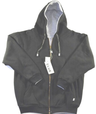 Pro Club Reversible Jacket Hoody Black/grey | eBay