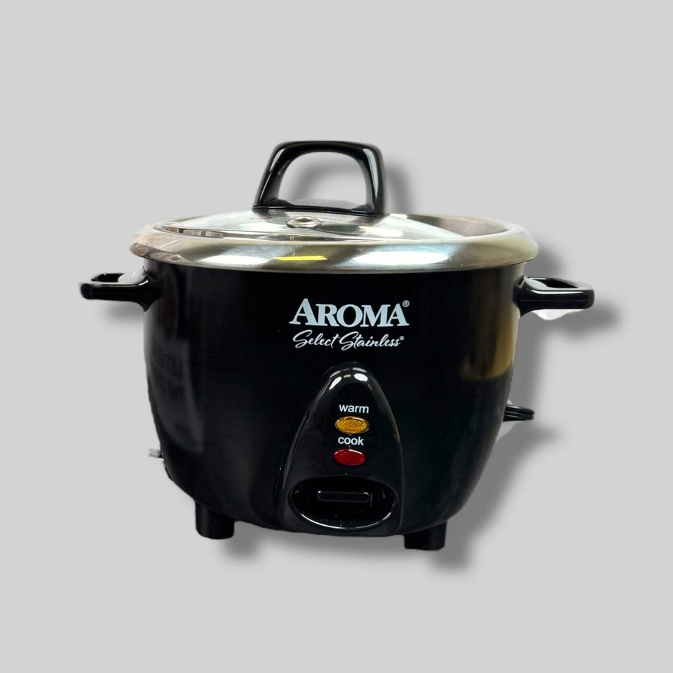 Aroma | Select Stainless Rice Cooker, 6-Cup, Black | New in Box | eBay
