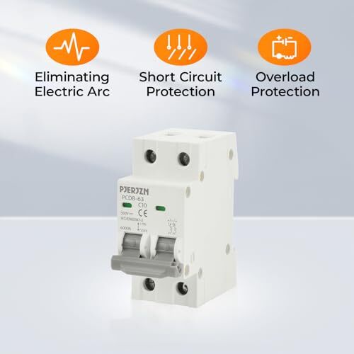 Miniature Circuit Breaker 550V Double Pole Type Solar Panel DC ...