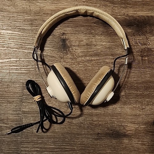 Vintage, Retro Panasonic Headphones RP-HTX7 Cream Over The Ear Tested ...