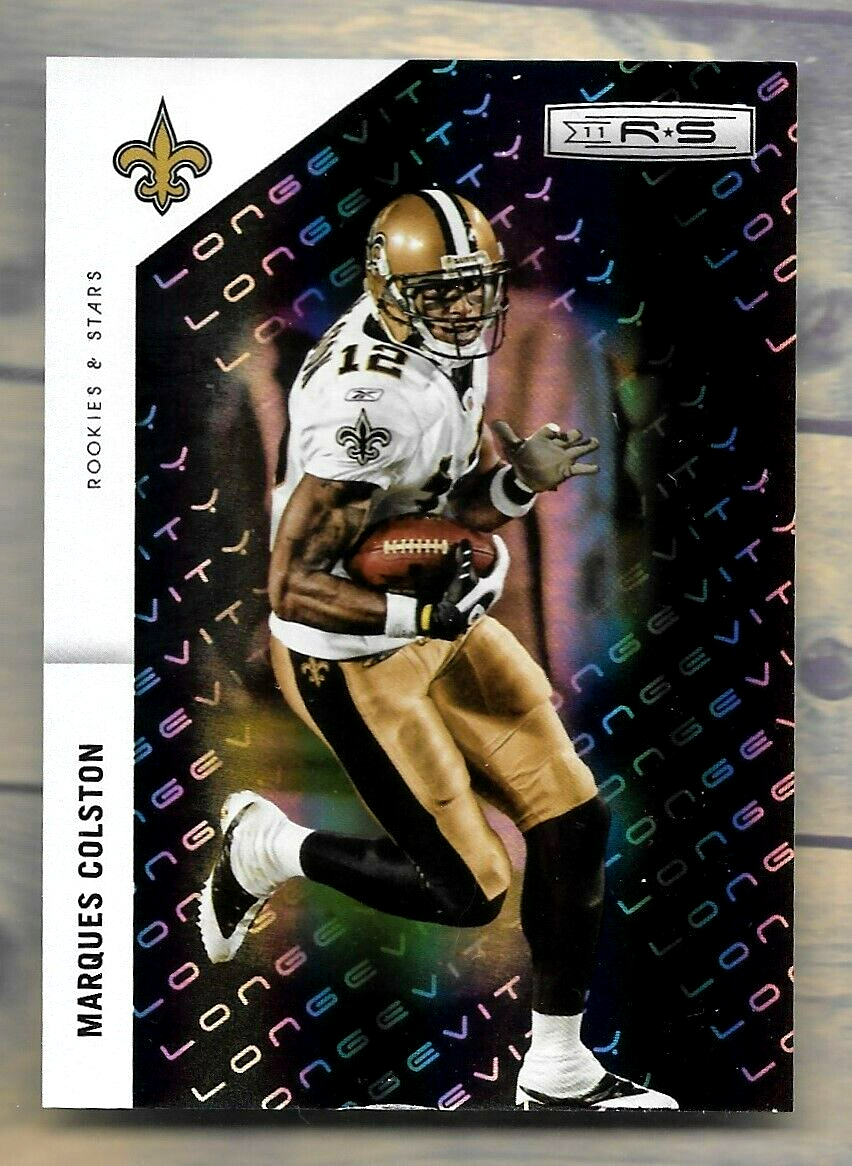 MARQUES COLSTON 2011 PANINI LONGEVITY SP INSERT CARD #'D 18/99! SAINTS ...