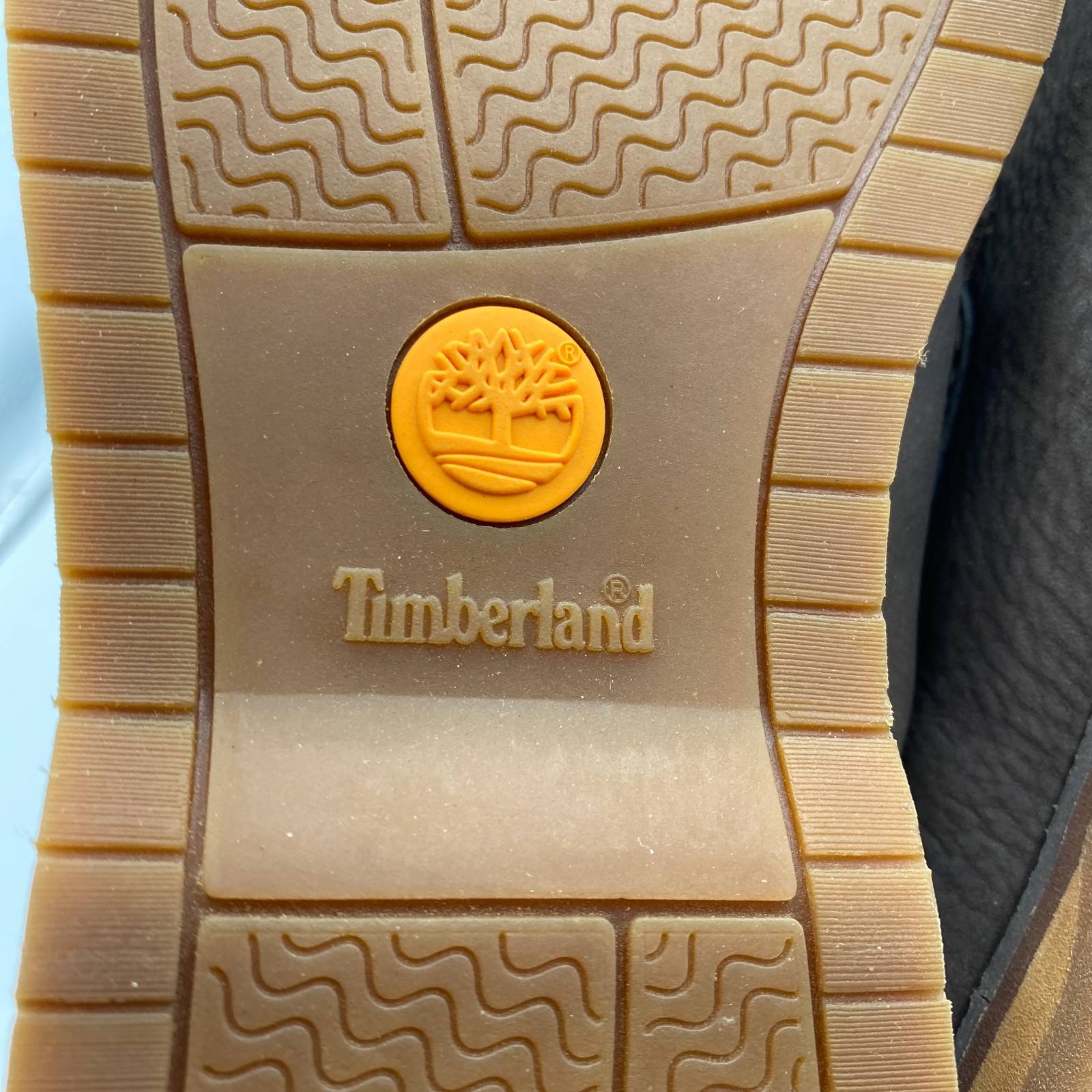 Timberland 9223B Men's 7.5 Shoes Brown Leather Ortholite Casual Slip On ...