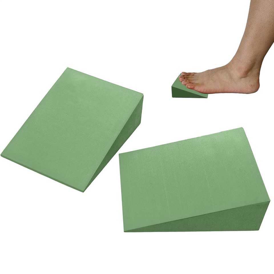 1pair Yoga Blocks Foam Squat Wedge Block Calf Stretcher Slant Board ...