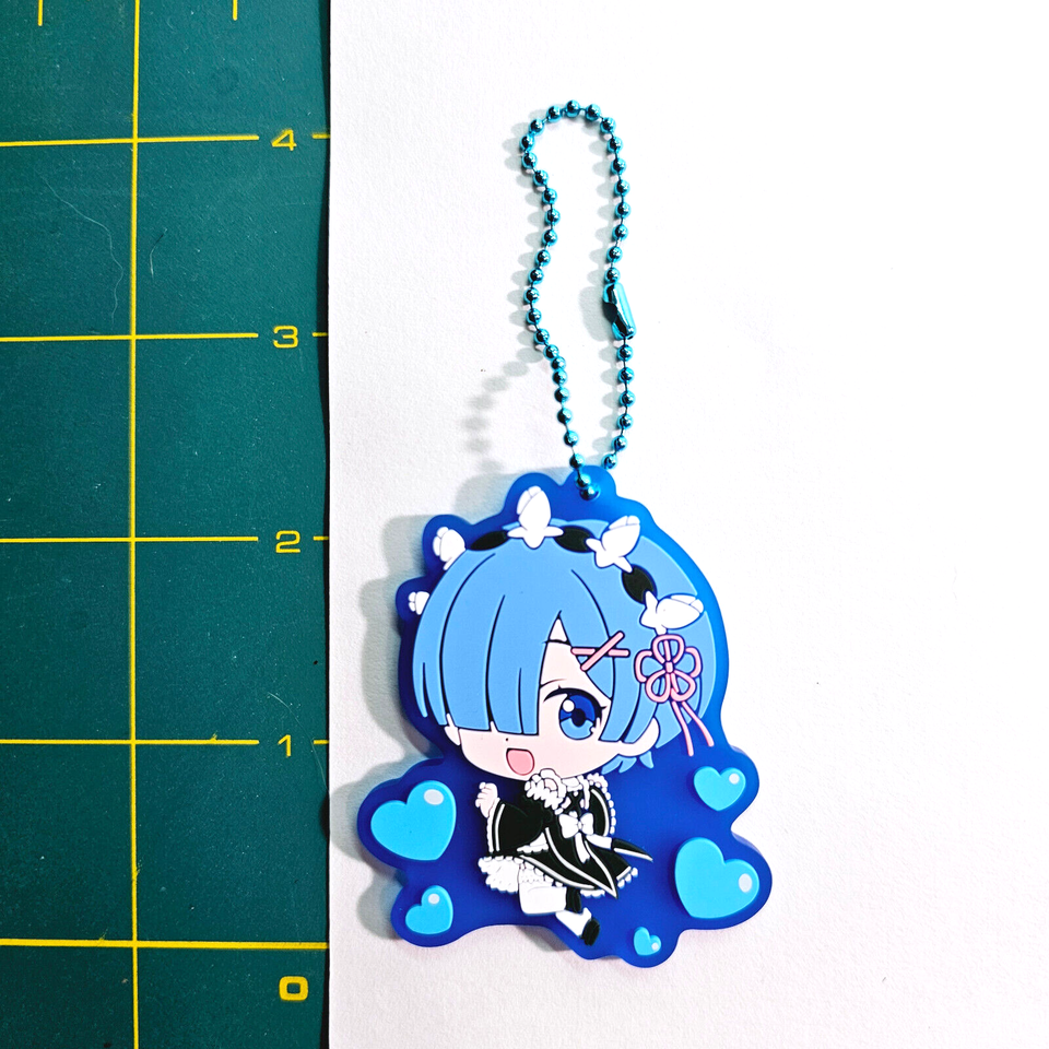 Re:Zero REM RAM Set of 2 KEYCHAINS Transluscent Chibi - US Seller | eBay