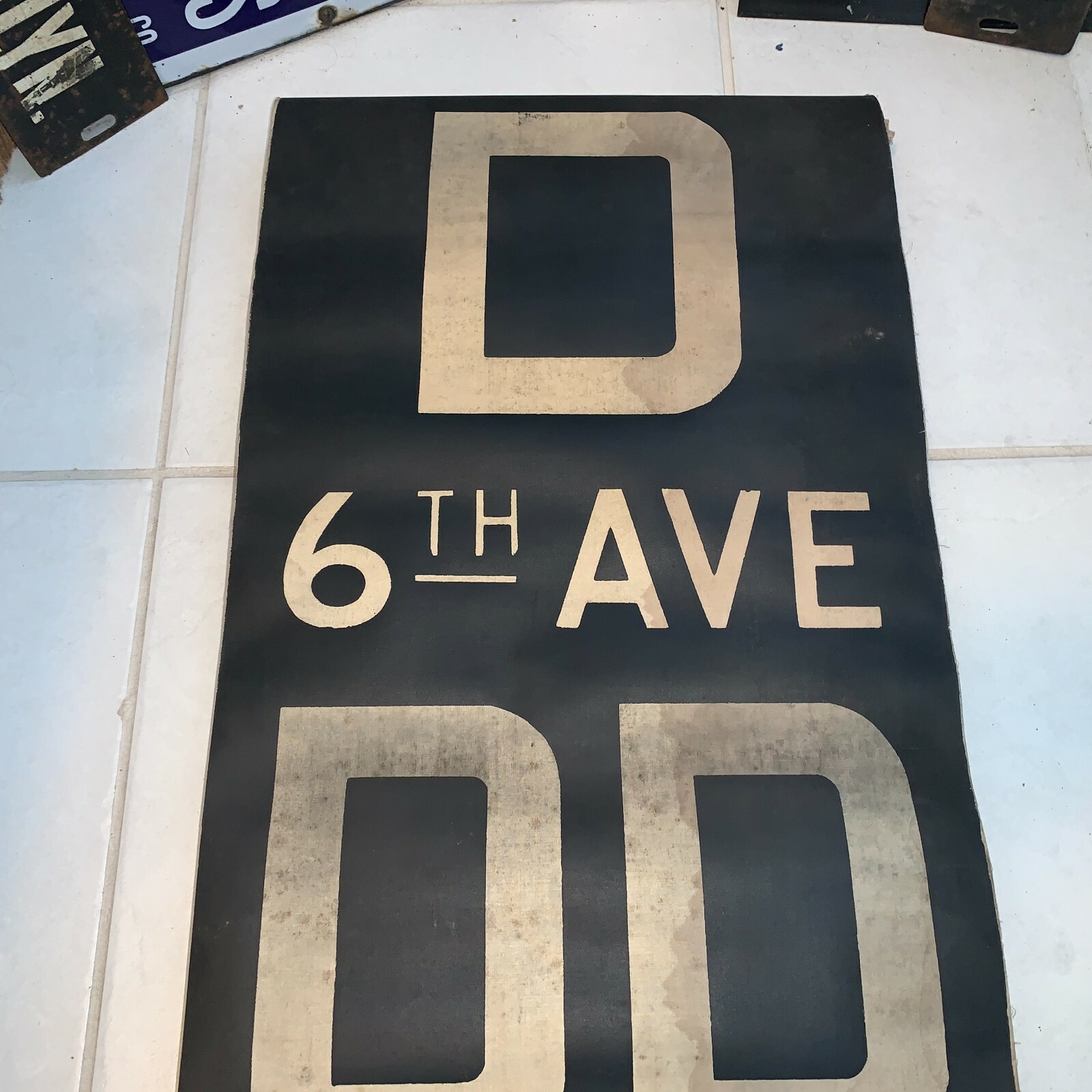 NY NYC SUBWAY ROLL SIGN D DD CONEY ISLAND BROOKLYN MANHATTAN PARK ...