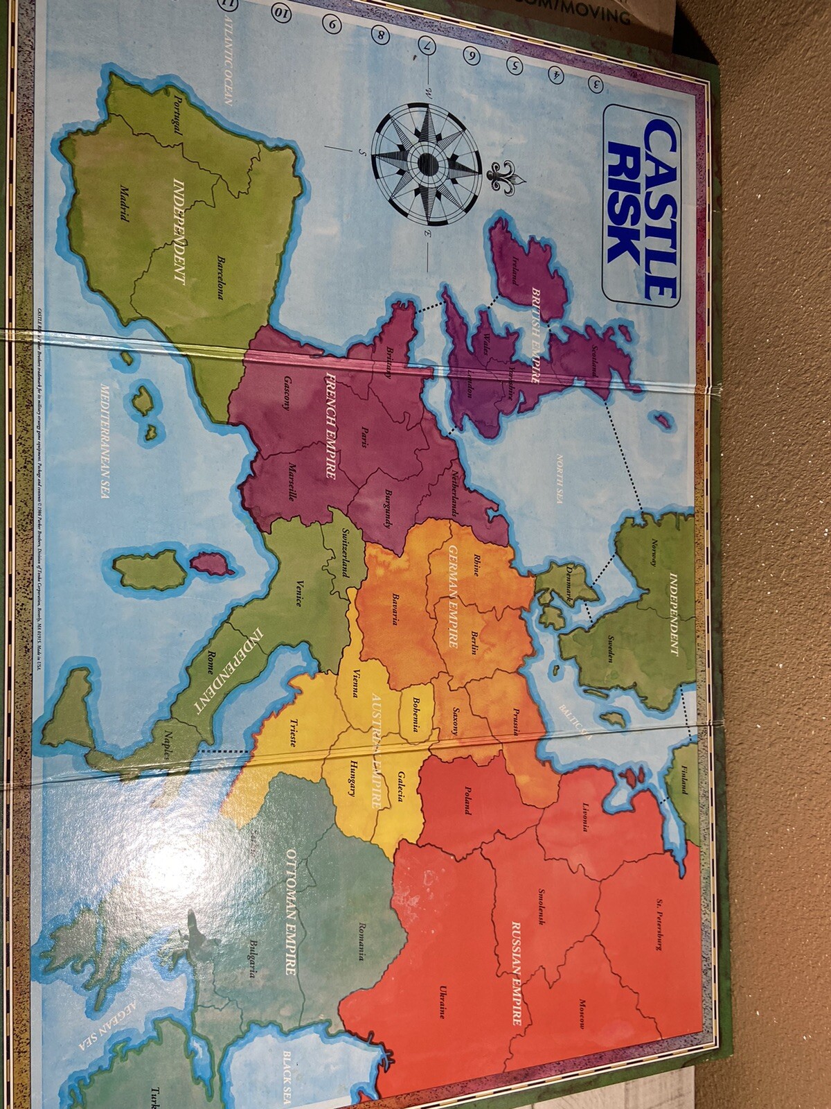 RARE Risk/castle Risk 2 in 1 Strategy Board Game 1990 Parker Brothers ...