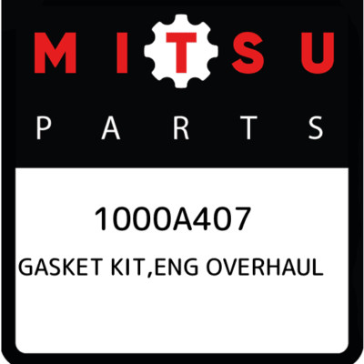 1000A407 Mitsubishi Gasket kit,eng overhaul 1000A407, New Genuine OEM ...