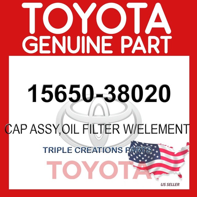 OEM Toyota 1565038020 Oil Filter Cap ASSY 15650-38020 for sale online ...
