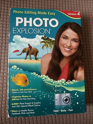 Photo Explosion Deluxe Windows Photo Editing Version 4 - Canon Sony ...
