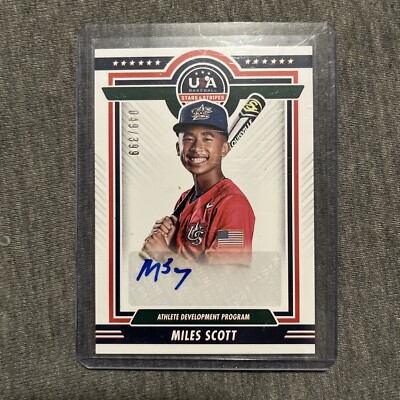 2022 USA Stars & Stripes Miles Scott auto! signed /399! rare | eBay