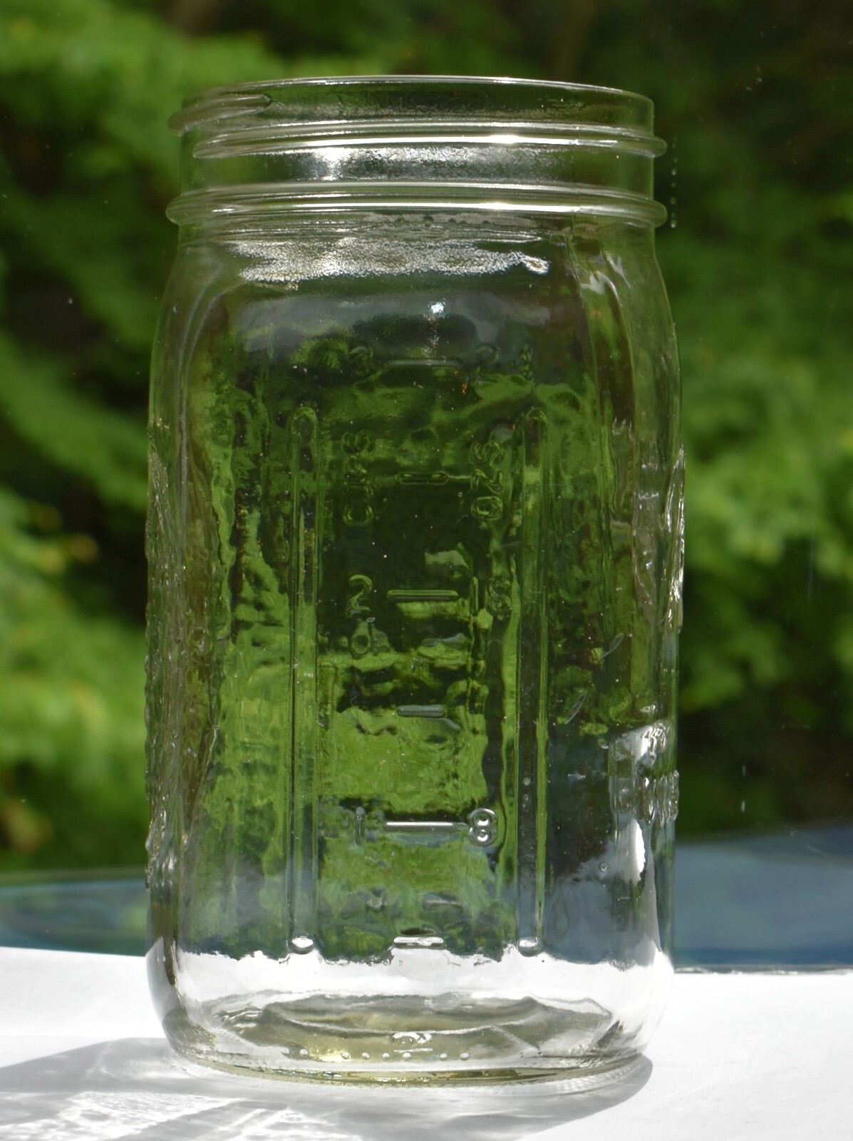 Vintage Ball Sculpted Fruit Embossed Mason Jar 67 Wide Mouth | eBay