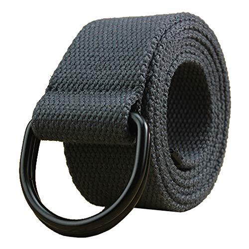 Canvas Belt with Double D-Rings Web Belts for Running Hiking Camping ...