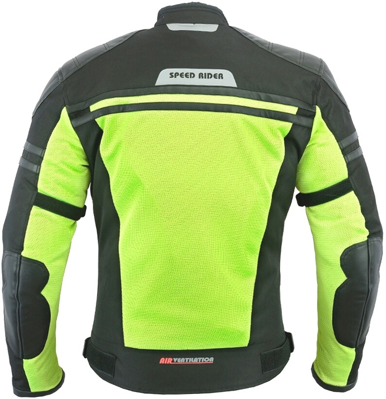 MENS HiViz AIR VENT TECHNOLOGY MESH SUMMER MOTORBIKE MOTORCYCLE TEXTILE ...