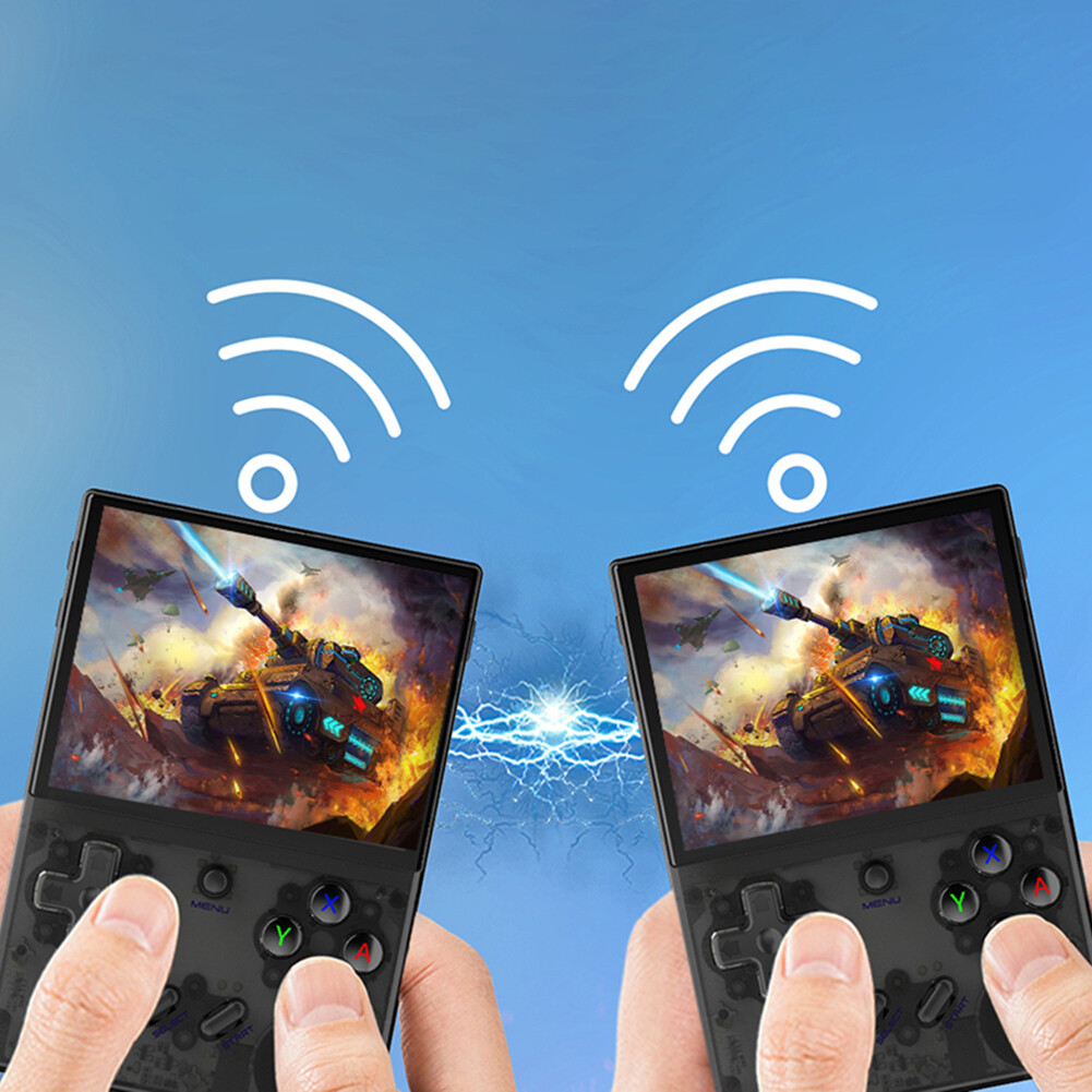 RG35XX Plus Retro Handheld Game Console Linux 3.5inch IPS Screen(Black ...