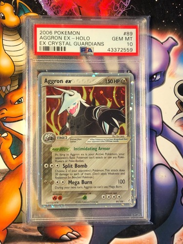 2006 Pokémon ~ EX Crystal Guardians ~ Aggron EX Holo #89 ~ PSA 10 GEM ...