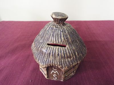 Papier Mache Missionary Collection Box - Africa Hut CMS collection Box ...