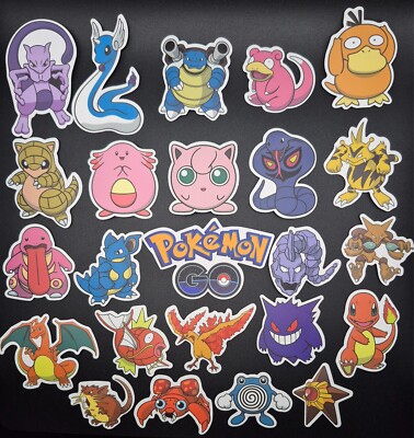 Pokemon Stickers 50 Pack Sticker Decal Set - US Seller | eBay