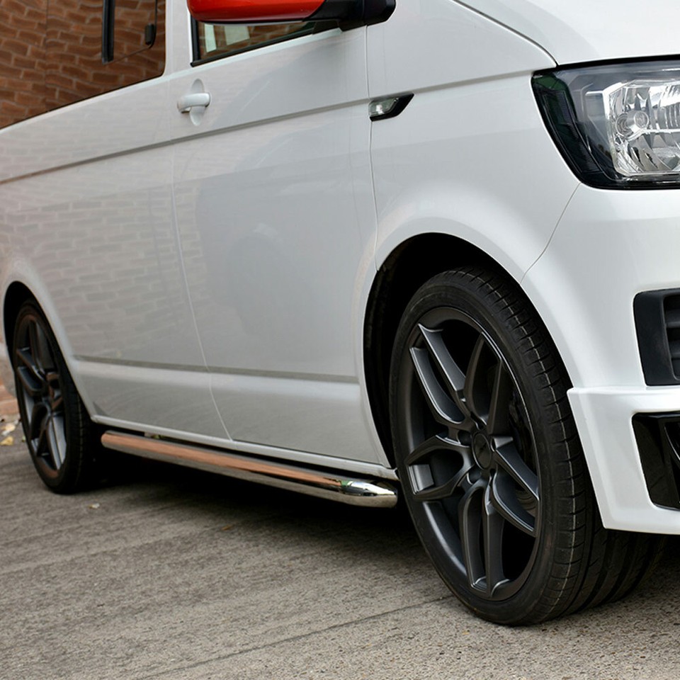 FITS VW T5 TRANSPORTER SWB SPORTLINE SIDE BARS OEM QUALITY 60MM ...