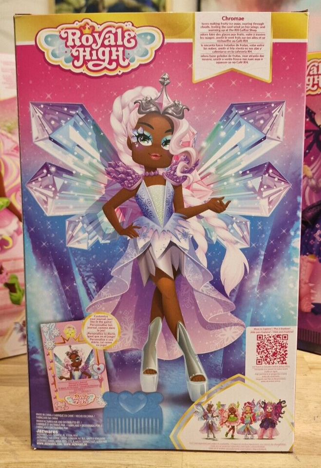 Royale High Chromae Ice Fairy Fashion Doll ROBLOX VIRTUAL CODE MISSING ...