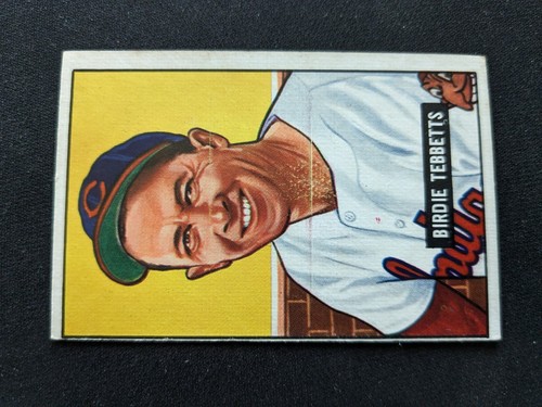 1951 Bowman Baseball Card # 257 Birdie Tebbetts - Cleveland Indians RC ...