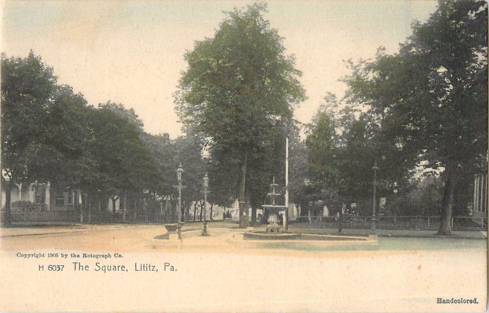 c1905 The Square, Lititz, Pennsylvania Postcard (n) | eBay