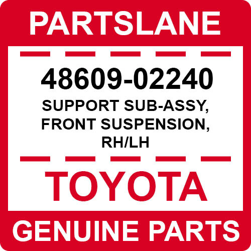 4860902240 Toyota Support SUBAssy FR 48609-02240 Genuine OEM Part for ...