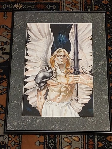 Ruth Thompson "Invictus" Angel 11"x17" Print Framed Matted by Michael's ...