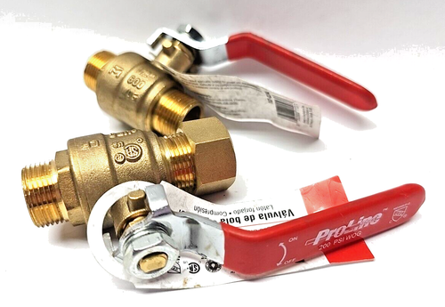 Lot of 2 ProLine Compression Ball Valve 200 Psi 1/2" 107-023NL 600 WOG ...