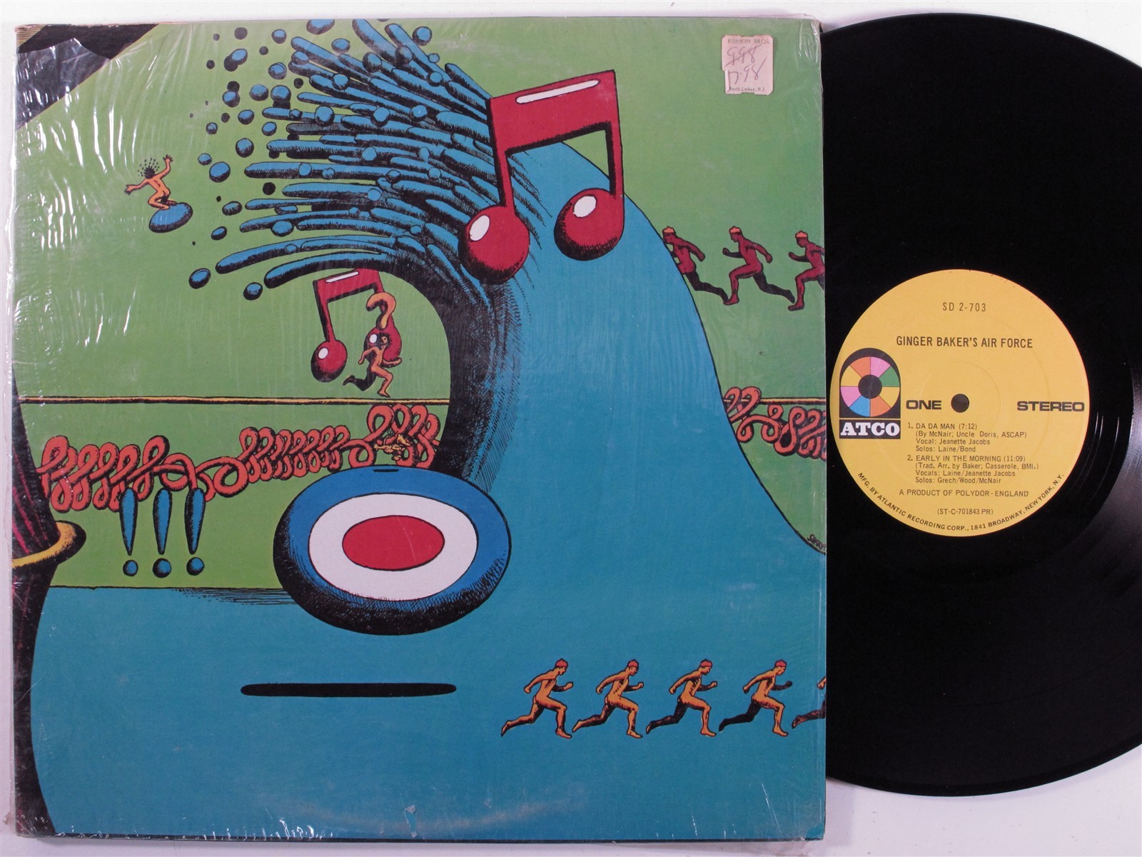 GINGER BAKER'S AIR FORCE Self Titled ATCO SD-2-703 2XLP VG++/VG+ ...