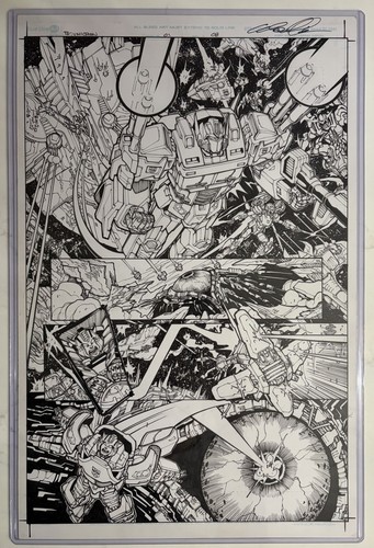 IDW Transformers: Unicron Issue 1 Original Pencil & Ink 11x17 by ALEX ...