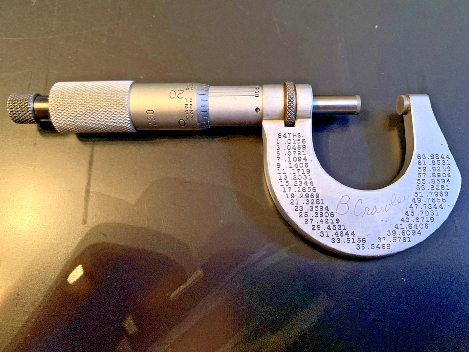 STARRETT NO.230 OUTSIDE MICROMETER, 0-1" RANGE .0001" GRADS | eBay