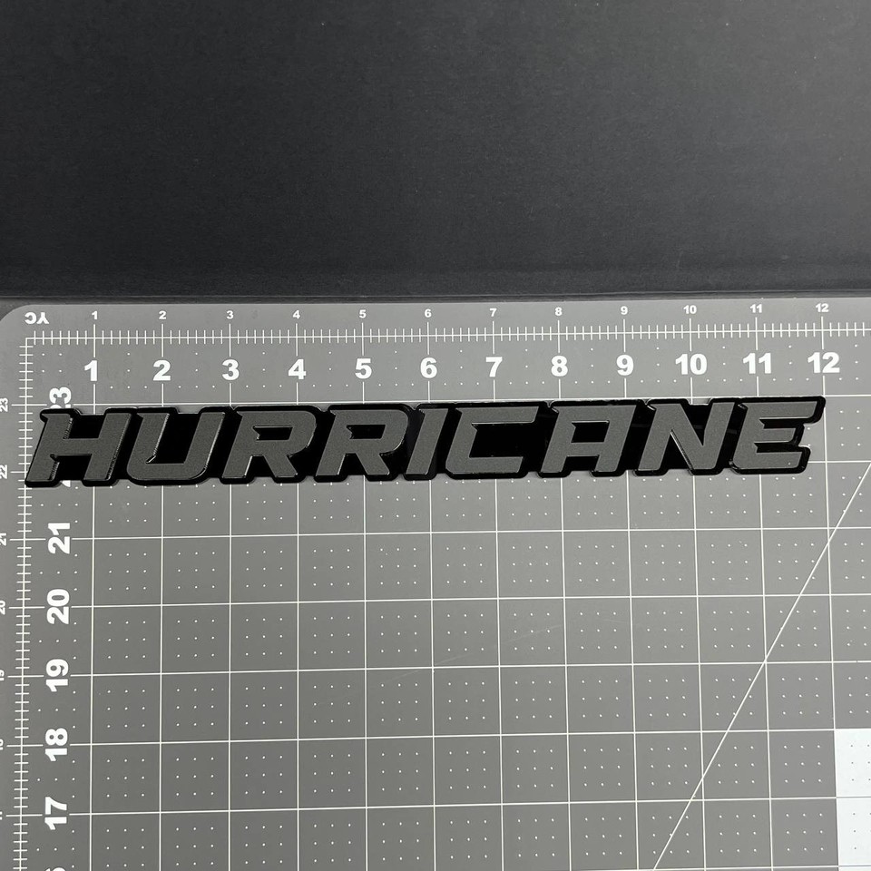 1PC HURRICANE 3D Multicolor Acrylic Emblem Badge for Car SUV or Truck ...