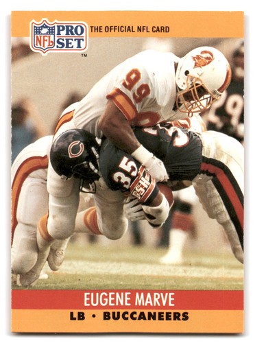 Eugene Marve 1990 Pro Set #656 Tampa Bay Buccaneers FOOTBALL | eBay