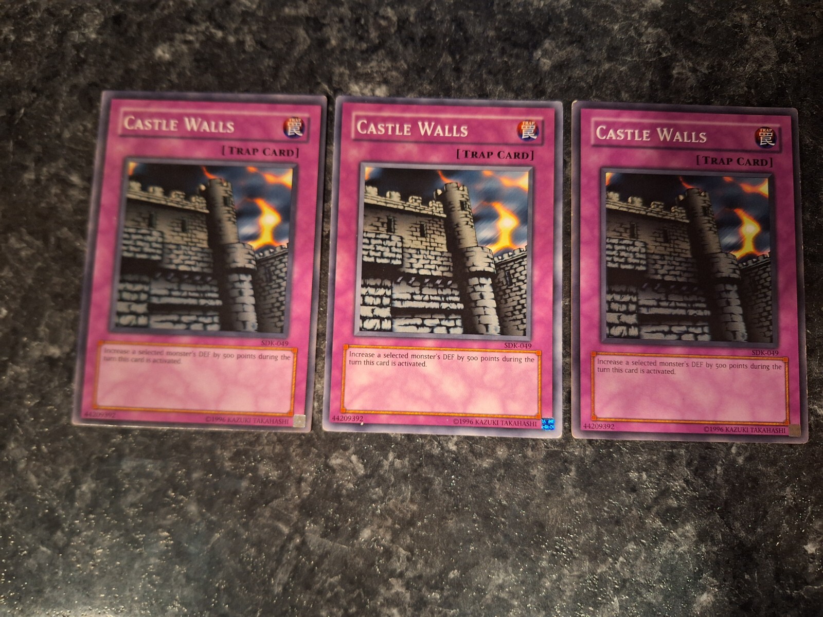 3X Castle Walls SDK-049 - Yugioh Yu Gi Oh! Playset | eBay