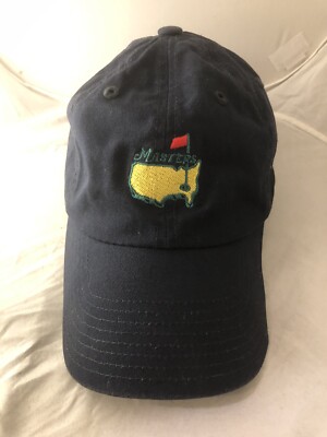 Masters Hat Golf Tournament Classic Strap Back Adjustable Navy Blue Cap ...
