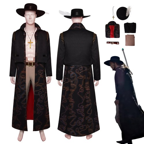 Anime ONE PIECE Dracule Mihawk Cosplay Costume Coat Pants Hat Outfits ...